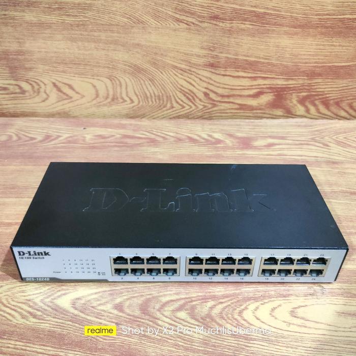Jual switch hub 24 port D-Link Des 1024d metal - DLINK 24port ethernet ...