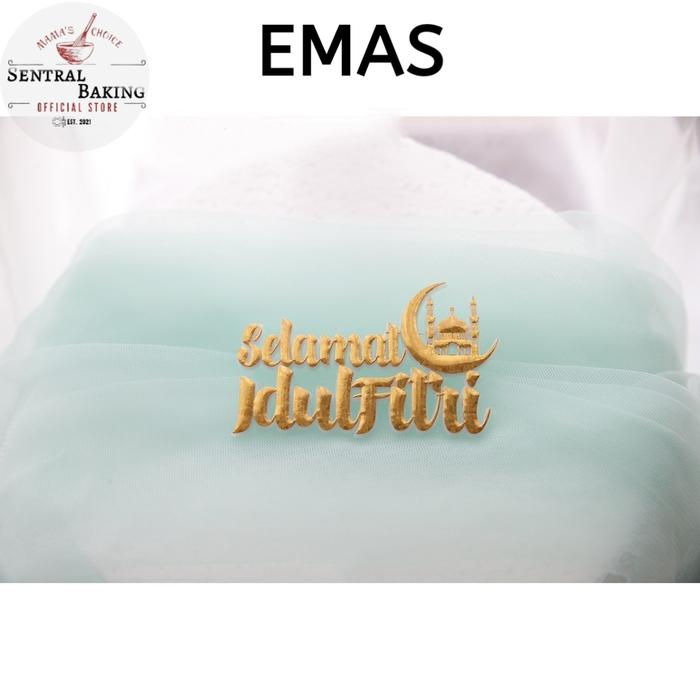 Jual Topper Cake Tempel Selamat Idul Fitri (TB27) / Toppers Lebaran ...