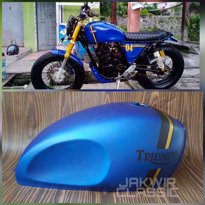 Jual Tangki custom japstyle triumph bober scrambler tracker caferacer ...
