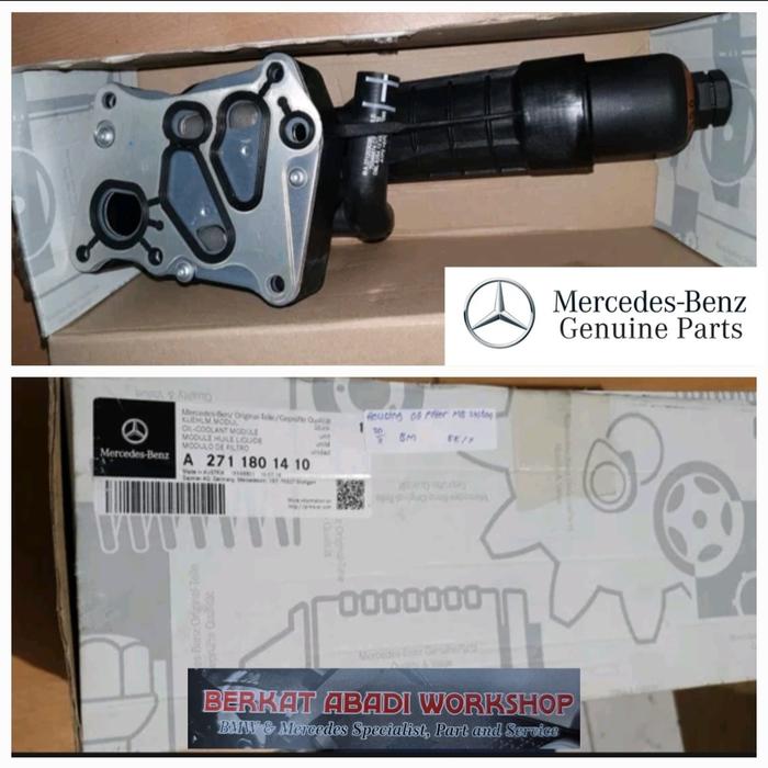 Jual Genuine Mercedes Housing Filter oli Cooler M271 CGI 2711801410 ...
