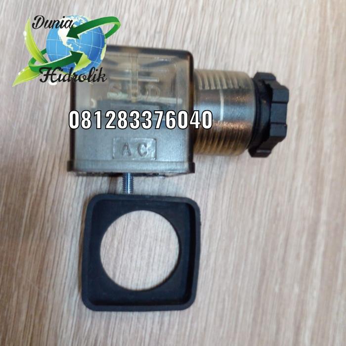 Jual DIN PLUG LED AC 110 VOLT / DIN PLUG LAMPU / SOCKET SOLENOID AC ...