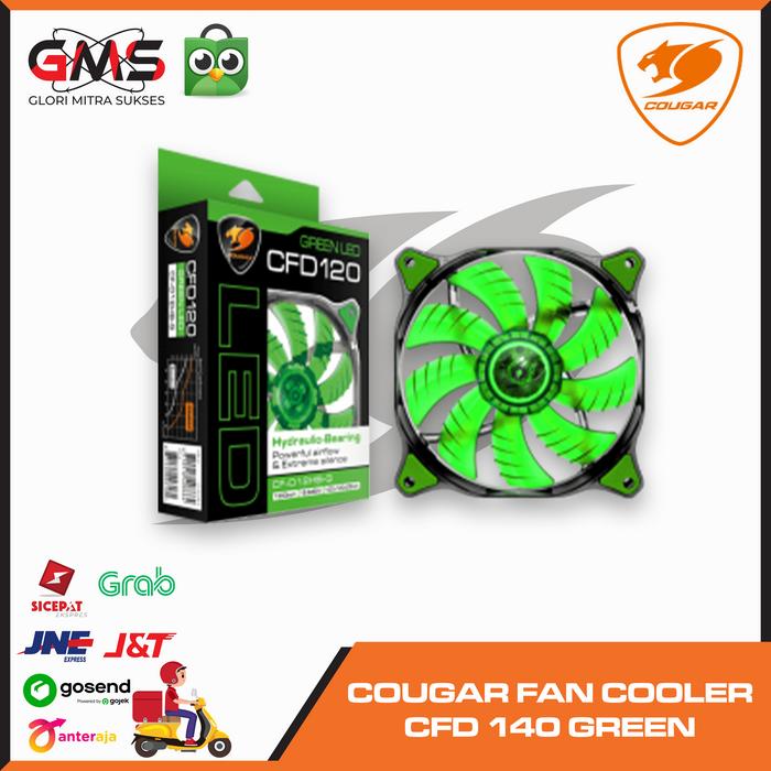 Jual COUGAR Fan Cooler CFD 140 Green LED - Hydraulic Bearing - Jakarta ...