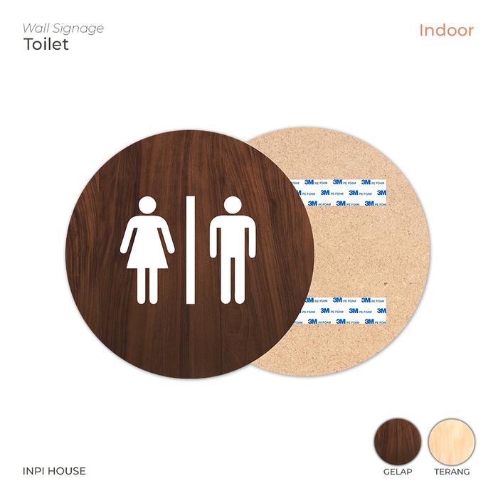 Jual sign toilet logo kamar mandi papan tanda - Putih - Kota Bandung ...