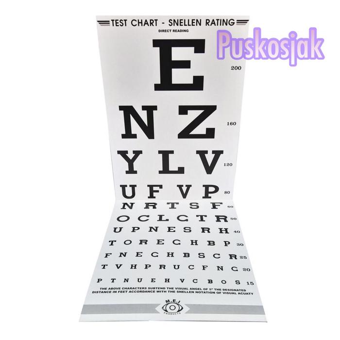 Promo SNELLEN CHART RATING TES KESEHATAN MATA - Kota Tangerang ...