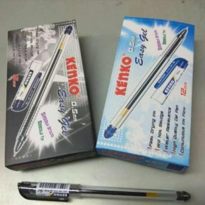 Jual PULPEN KENKO EASY GEL 0.38 PER LUSIN HTM/BIRU - Biru - Jakarta ...