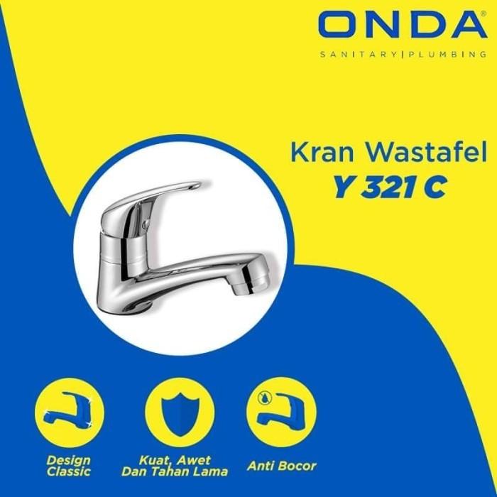 Jual Keran Kran Air Push Up Down Wastafel Basin Tap Onda Y 321 C Y321 1/2" - Kab. Tangerang ...