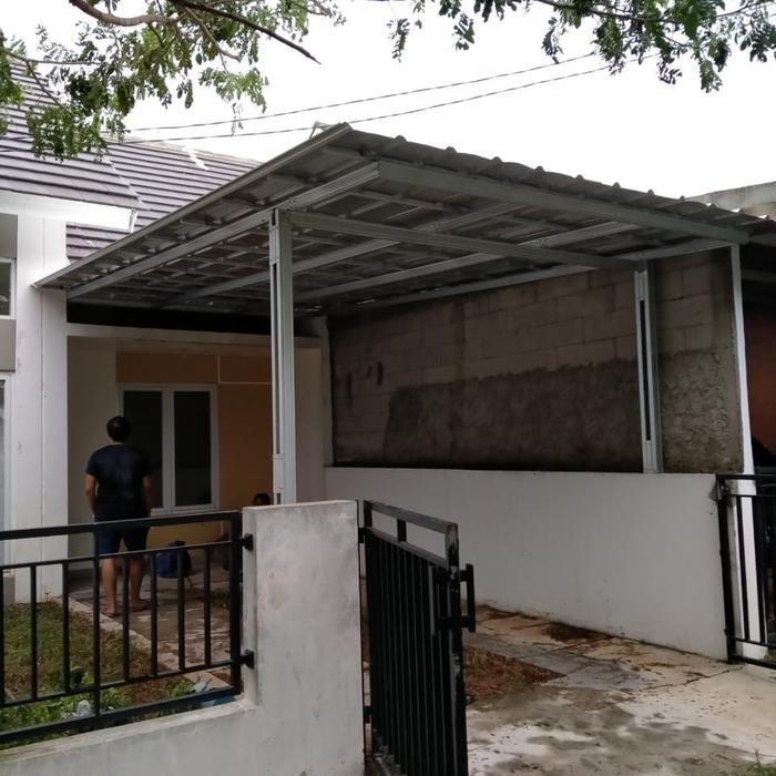 Jual kanopi baja ringan atap spandek pasir - Kab. Bekasi - cahaya trust ...