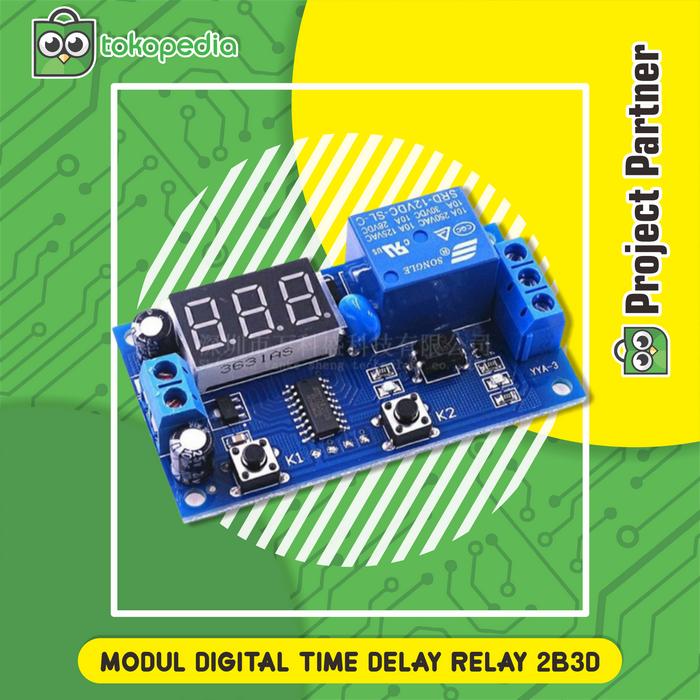 Jual Modul Digital Time Delay Relay Module 2B3D Timer Digital - Kab ...