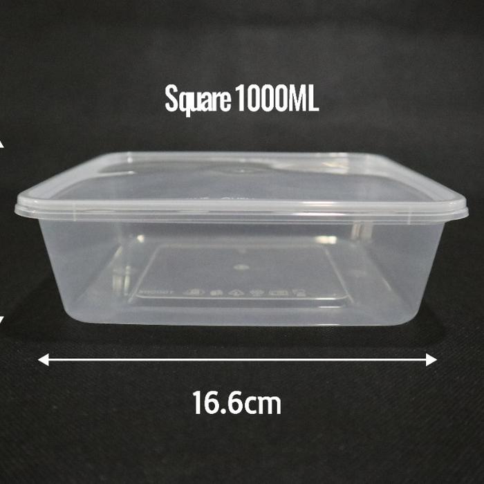 Jual Thinwall 1000 ml square, kotak makan plastik. - Kota Surakarta ...