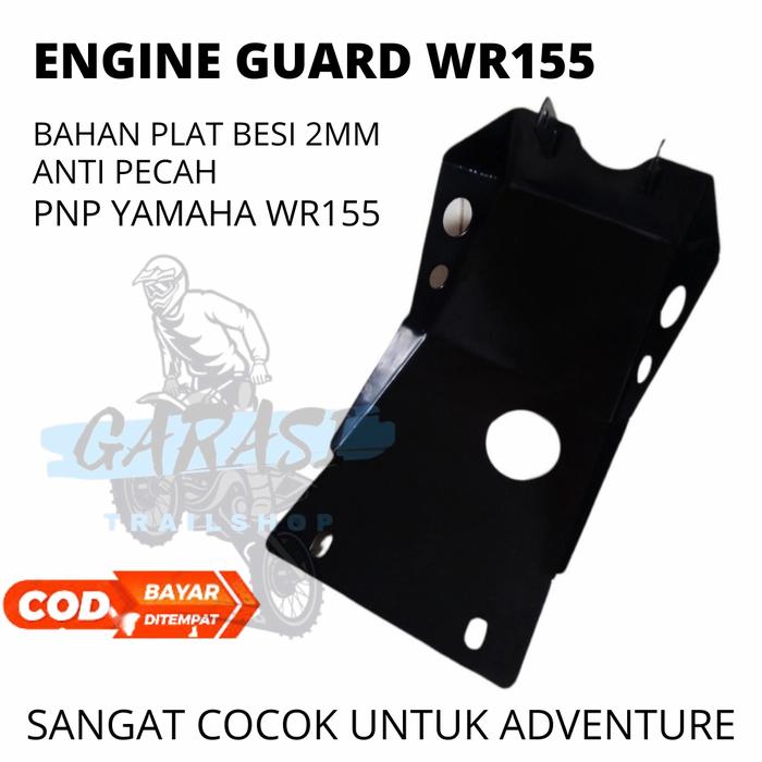 Promo Engine Guard WR Pelindung Cover Mesin WR155 WR 155 Plat Besi ...