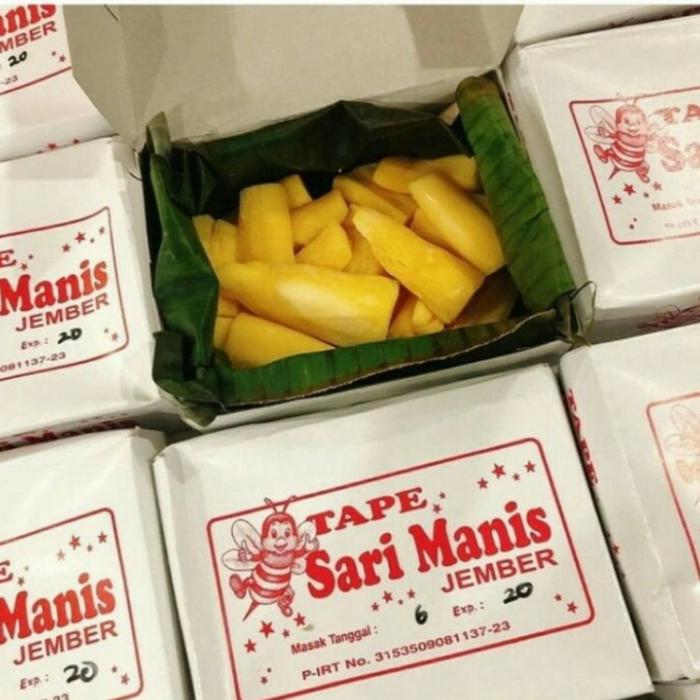 Jual tape sari manis jember | tape singkong super manis | pack ...