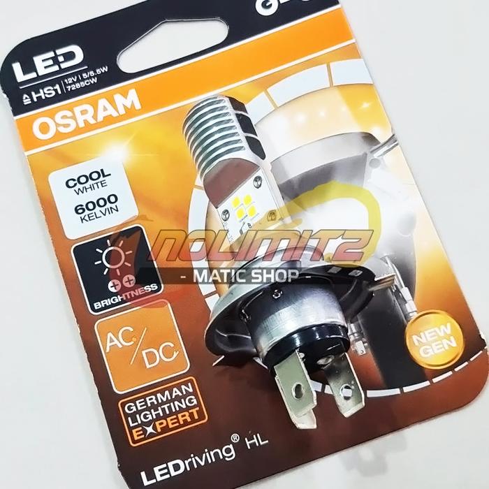 Jual Bohlam Lampu Depan OSRAM LED H4 HS1 Vespa Sprint Primavera Vixion R15 - Kota Bandung ...