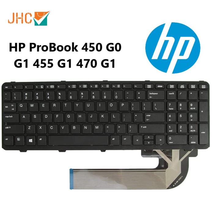 Jual Keyboard Laptop HP PROBOOK 450 G0 450 G1 455 G1 470 G1 BLACK FRAME - Kota Medan - JunHua ...