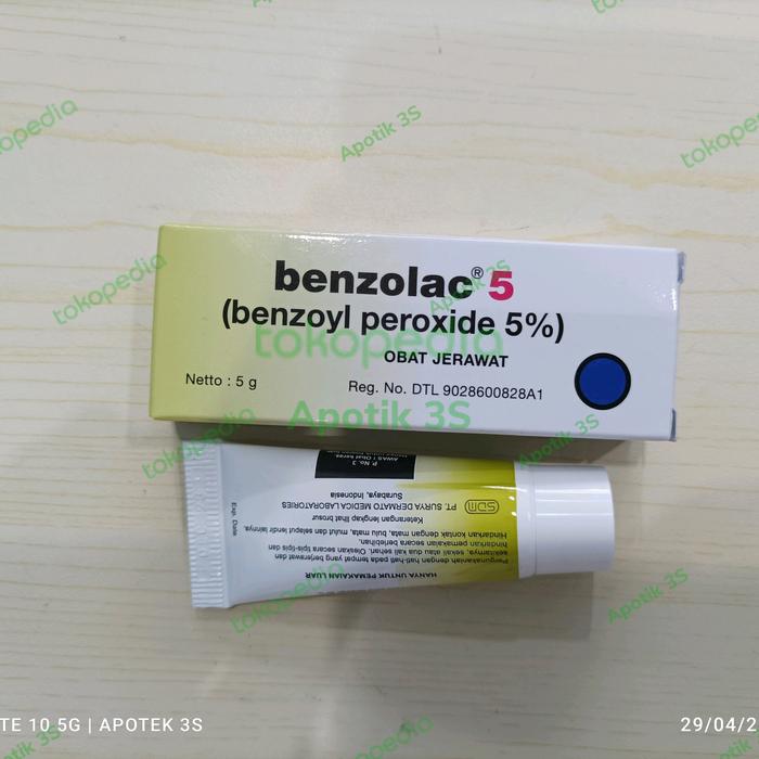 Jual Benzolac 5 (benzoyl peroxide 5%) - Jakarta Barat - Apotik 3S ...