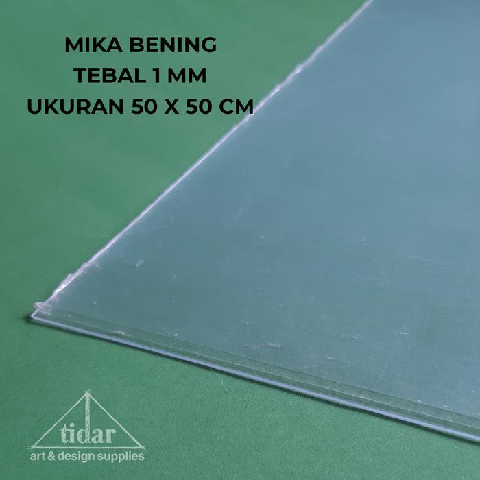 Jual Mika Bening Tebal 0,5 - 1 MM Uk. 50x50 CM / Plastik Akrilik Transparan - 1 MM - Kota ...