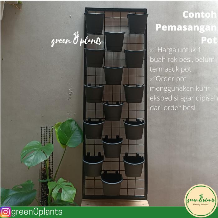 Jual Rak Besi Tanaman Dinding Vertikal Vertical Garden 120cm x 40cm ...