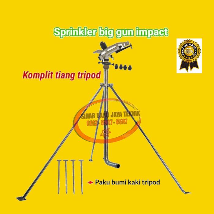 Jual Springkler big gun impact komplit tiang || Springkler pertanian ...