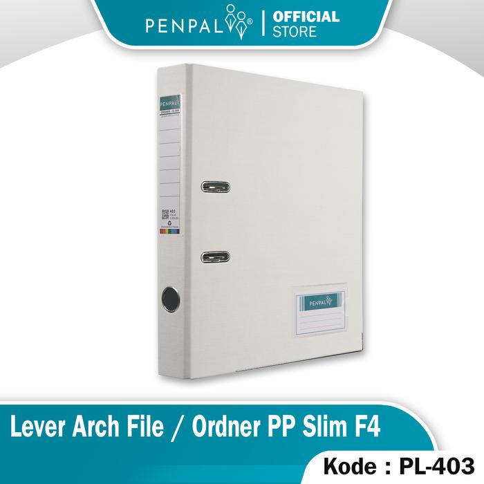 Jual Penpal Lever Arch File / Ordner Folio Slim PL-403 - Putih - Kota ...