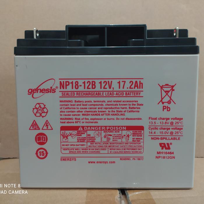 Jual battery kering GENESIS NP18-12B Capacity : 12V-17,2Ah - Jakarta ...