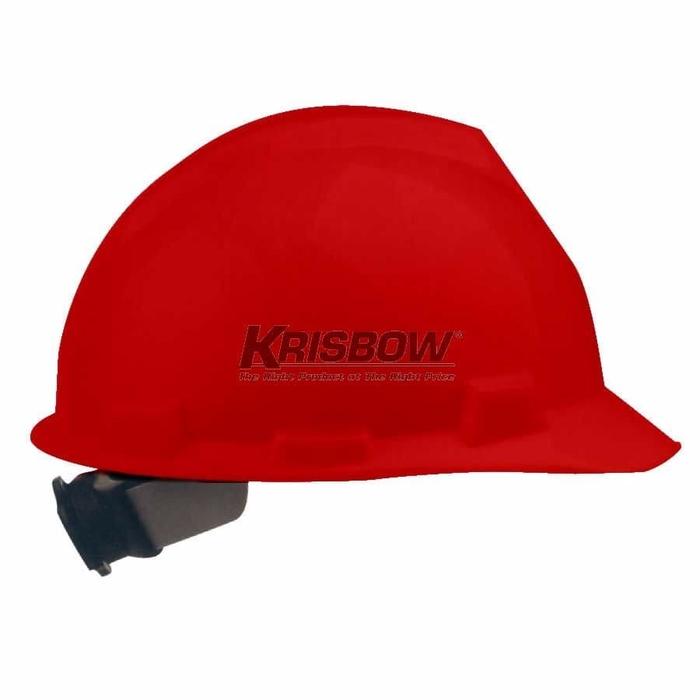 Jual HELM SAFETY MERAH KRISBOW/HELMET FRONT BRIM RED/HELM PROYEK ...