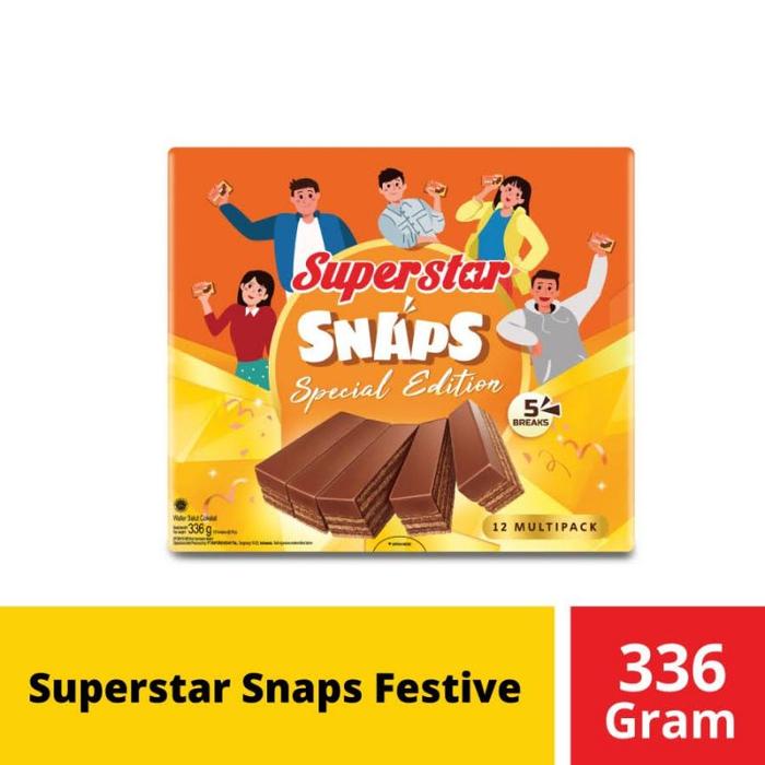 Jual Superstar Snaps Special Edition box 336g wafer coklat bersalut ...