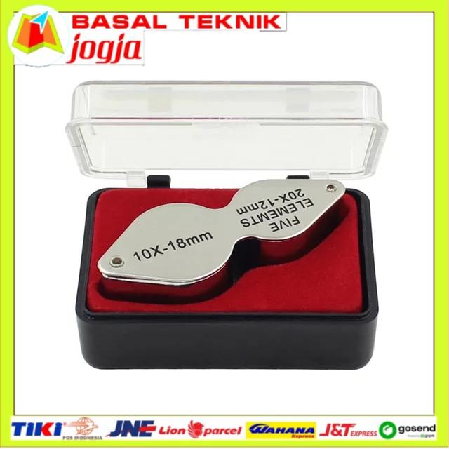 Jual Loupe Lup Geologi 2 Lensa Stainless Kaca Pembesar Batu Batuan Di ...