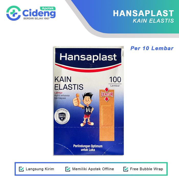 Jual HANSAPLAST Plaster Luka Kain Elastis Isi 10 pc - Jakarta Pusat ...