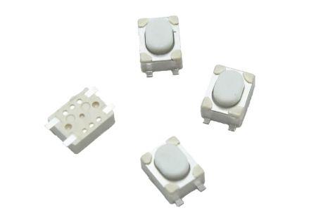 Jual 4p Micro Switch Push Button 3x4x2.5mm Mini 4 Pin Tactile Tact SMD ...