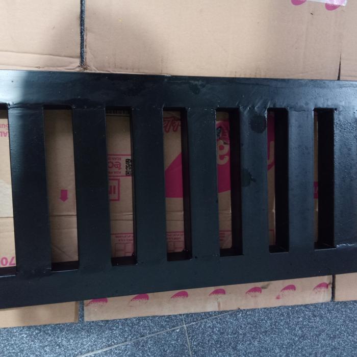Jual pembuatan gril tutup parit ukuran 1mx30cm besi siku 4x4 tebal 4mm ...