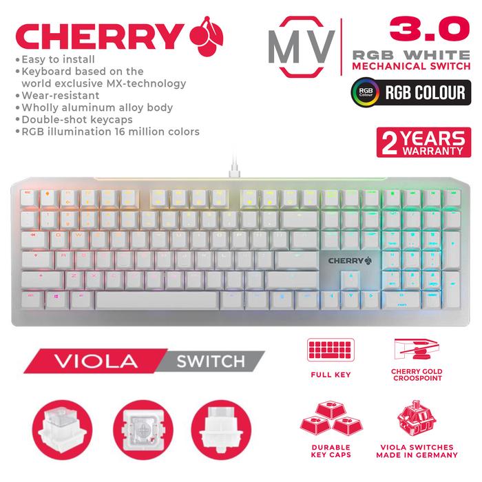 Promo CHERRY Viola switches MV 3.0 Mechanical gaming keyboard - RGB ...