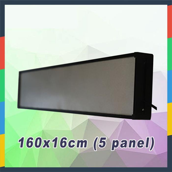 Jual Frame Running Text 160cm x 16cm (5 panel) Paket DIY Box - Jakarta ...