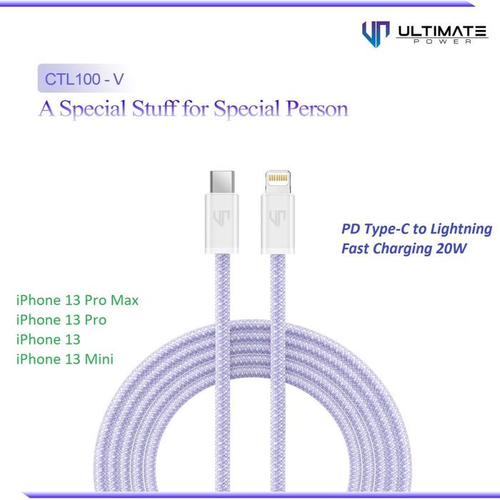 Promo Kabel Data Cable iPhone 13 Pro Max 13 Mini PD 20W ULTIMATE ...