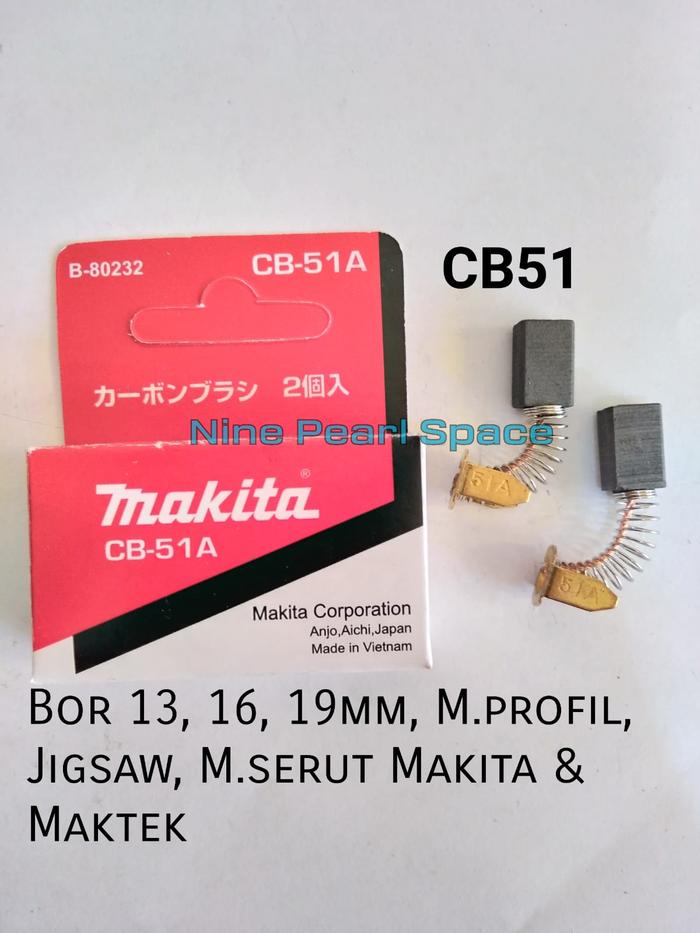 Jual MAKITA Carbon Brush CB 51 A / Sepul Bostel Arang CB 51A - Jakarta Barat - Nine-Pearl-Space ...