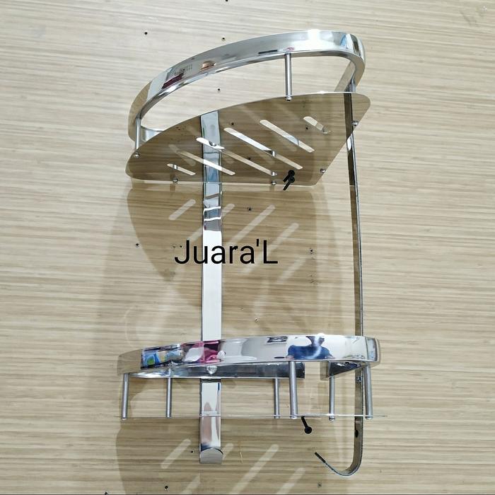 Jual Rak Sabun Sudut. Rak siku stainless. Tempat Sabun sudut . Rak ...