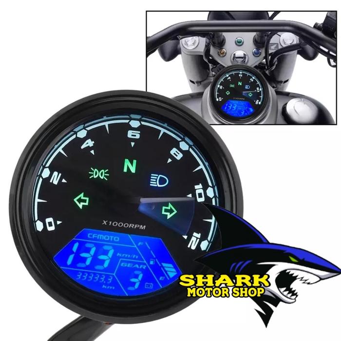 Jual SPEEDO SPIDOMETER DIGITAL LED BABON PLUS SENSOR SPEEDOMETER CUST ...