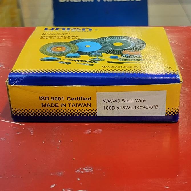 Jual Wire Brush Union Flat Wire WW40 4" 100 mm / Sikat Piring Union WW ...