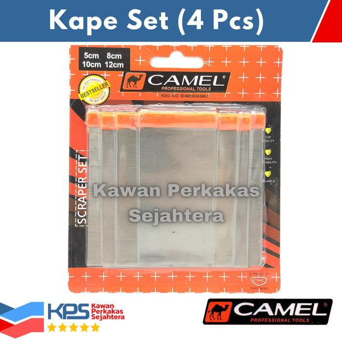 Jual CAMEL Kape Set (4 Pcs) 4cm, 5cm, 8cm, 10cm | Scraper Skrap Dempul ...