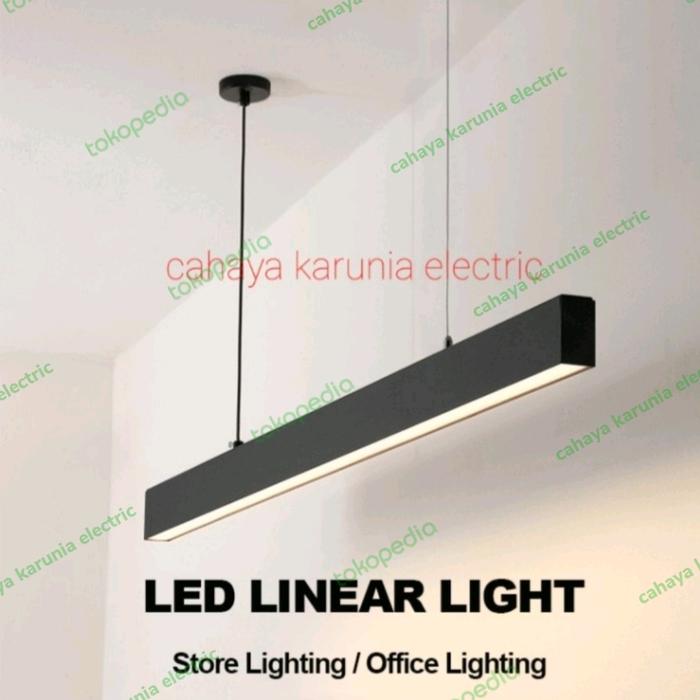 Jual lampu gantung minimalis / linear light / hanging lamp 18 watt LED ...