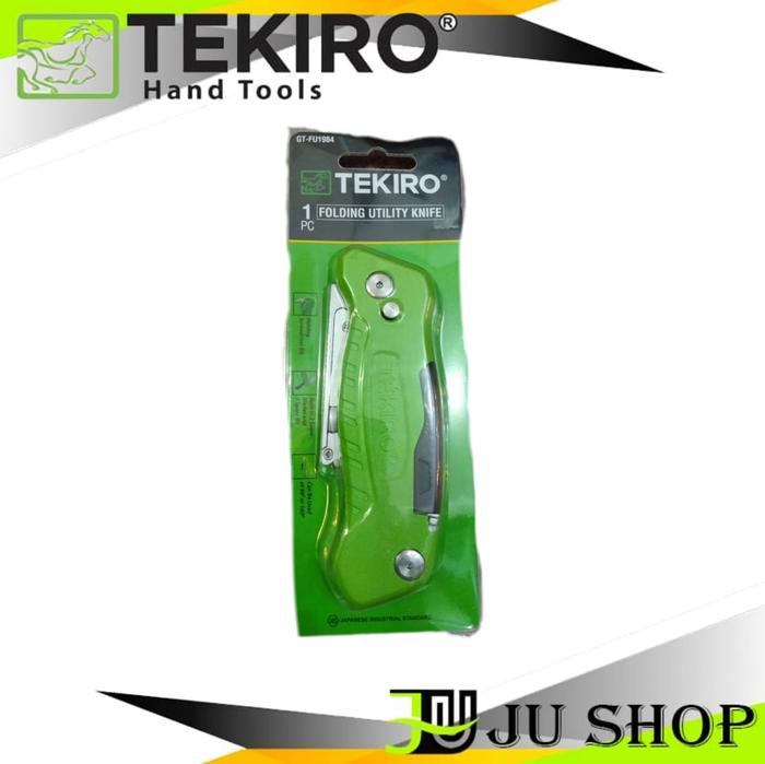Jual TEKIRO FOLDING UTILITY KNIFE GT-FU1984/Pisau Cutter Lipat ...