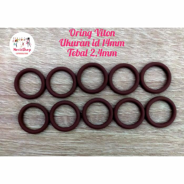 Jual Oring Viton ukuran id 13,8mm Tebal 2,4mm O ring Viton P14 - Kota ...