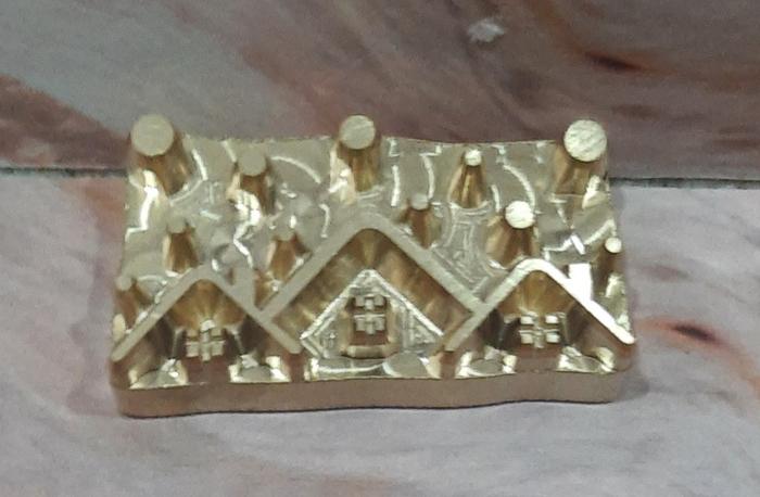 Jual Hot Stamp Medium / Hot Stamp ukuran 3cm / Plat Kuningan / Cap Kue ...