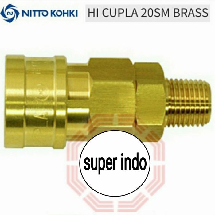 Jual Quick Coupler Coupling angin Nitto 20SM (1/4") HI Cupla Brass - Jakarta Barat - super indo ...