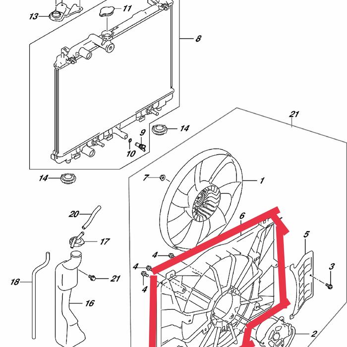 Jual Shroud Fan / tebeng Radiator All New Ertiga Original - Jakarta ...