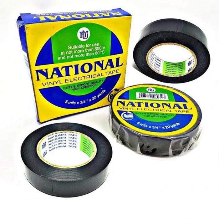 Jual ISOLASI Listrik NATIONAL Solasi Kabel Nasional PVC Original - Kab ...