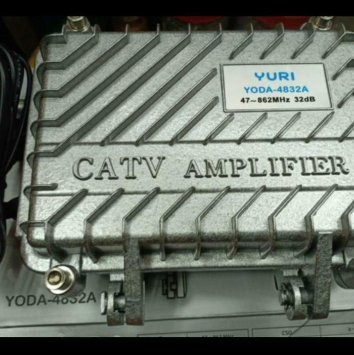 Jual Booster RF MATV/CATV Amplifier YURI YODA-4832A local supply 220VAC - Kab. Lombok Timur ...