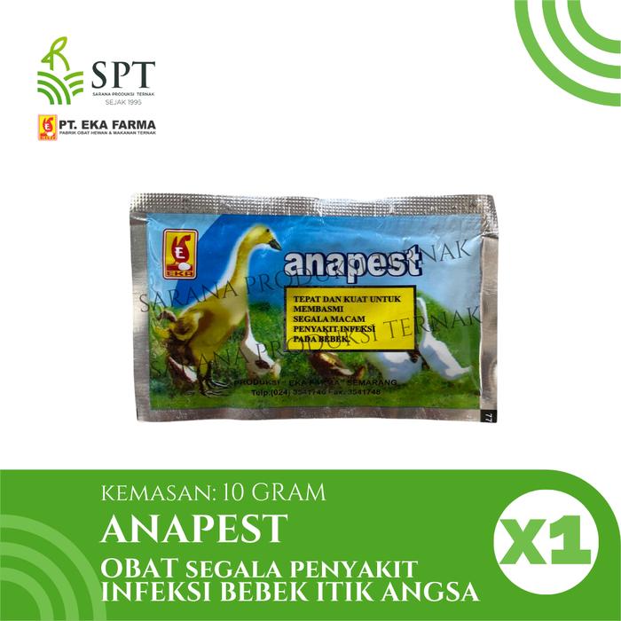 Jual ANAPEST 10 gram OBAT INFEKSI BEBEK ITIK UNGGAS ANGSA EKA FARMA ...