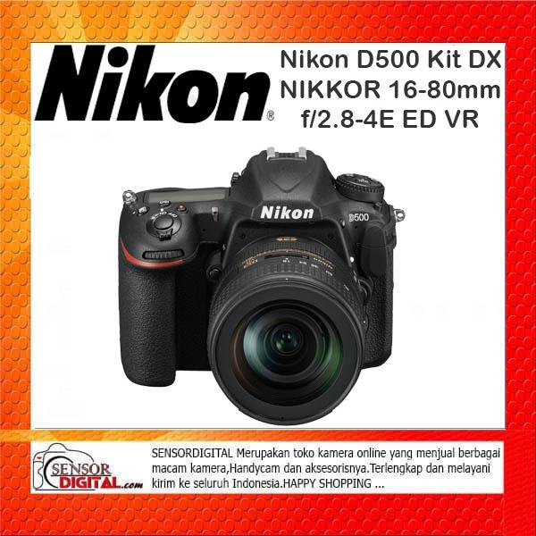 Jual Nikon D500 Kit DX NIKKOR 16-80mm f/2.8-4E ED VR - Garansi Resmi ...