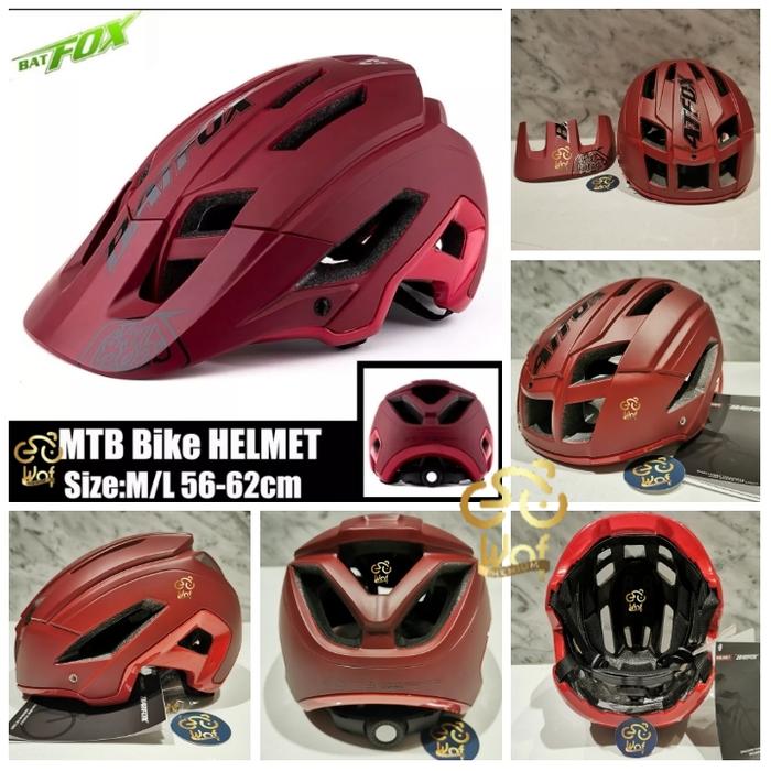 Jual Helm New BATFOX Helmet Sepeda Gunung Bat Fox AM Enduro MTB Road ...