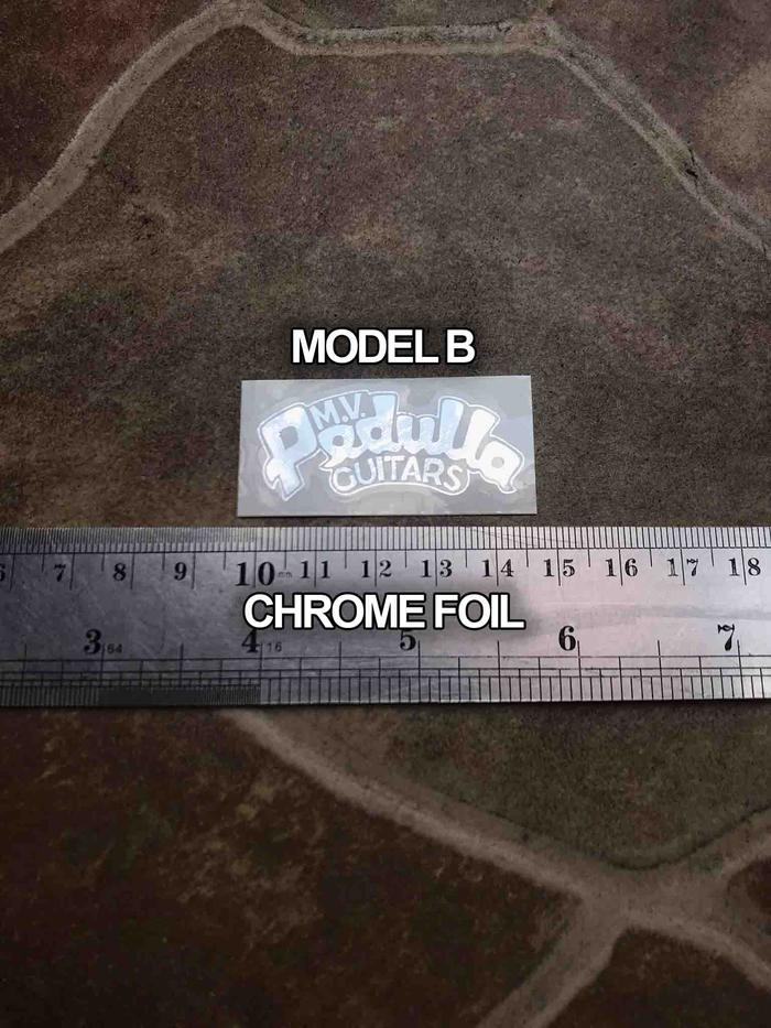 Jual Sticker Headstock M.V. Pedulla Electric Guitars Bass Mv Michael ...