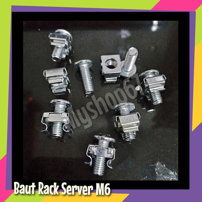 Jual Cagenut Cage Nut Rackmount wallmount rack Baud Rak Server Baut ...